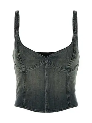 Balenciaga Denim Top - Blue