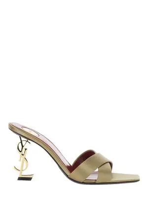 Saint Laurent Opyum 85 Sandals With Heel - Multicolor
