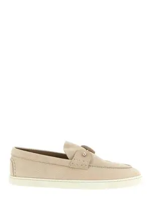 CHRISTIAN LOUBOUTIN Chambeliboat Loafers - Cream