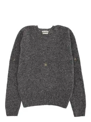JW Anderson Crew Neck Embroidered Wool And Mohair Pullover - Multicolor
