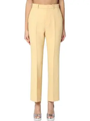 Gucci Wool Crepe Trousers - Yellow