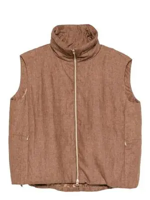 Herno Sleeveless Zip Up Vest - Multicolor