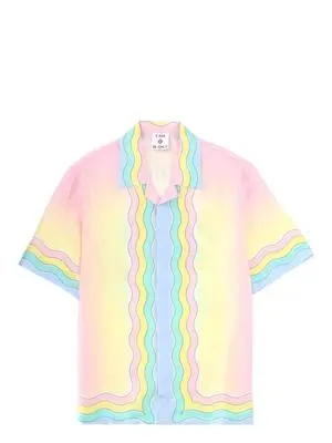 Casablanca Flaming Tennis Ball Shirt - Multicolor