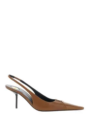 Saint Laurent Babylone" Leather Slingback Pumps - Multicolor