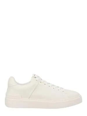 Balmain B-court Calf Leather Sneakers - White