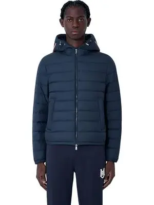 Moncler Short Down Jacket With Hood - Green