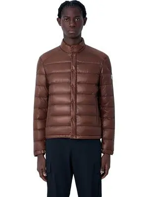 Moncler Padded Quilted Down Jacket - Brown