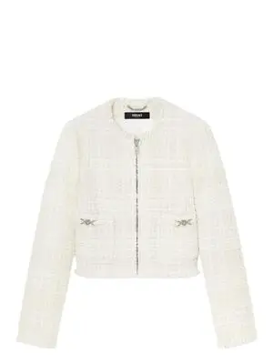 Versace Cropped Jacket - Cream