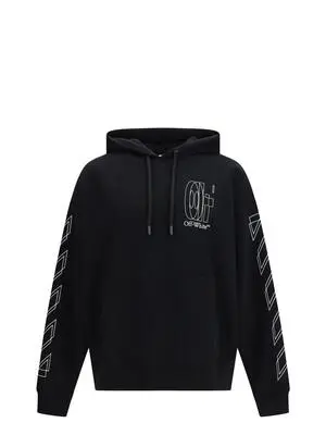 Off-White Big Double Arrow Skate Hoodie - Black