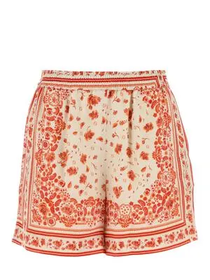 Fendi Printed Silk Shorts - Multicolor