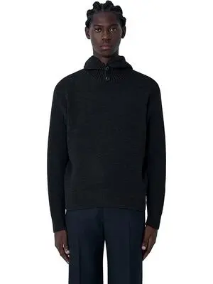 LEMAIRE Lemiaire Knitted Hooded Sweatshirt - Multicolor