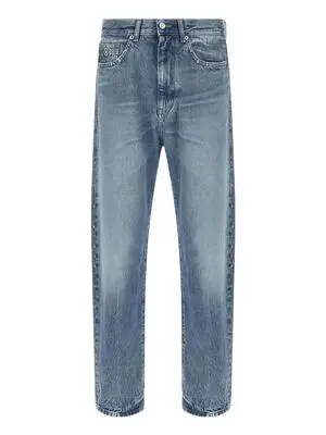 Versace Denim Straight-leg Jeans - Blue