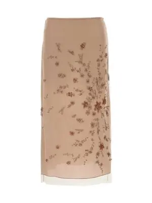 FENDI FENDI Antiqued Tulle Skirt