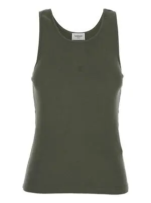 SAINT LAURENT Saint Laurent Debardeur Broderie Jersey Top