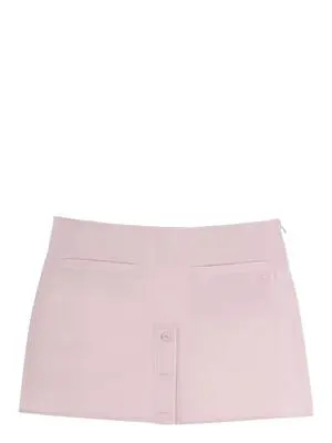 COURREGES Button Detail Miniskirt - Pink