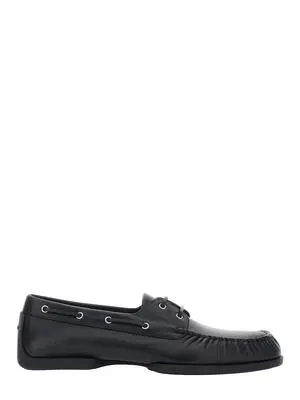 JIL SANDER Leather Loafer - Black
