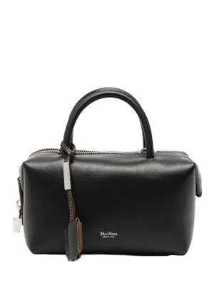 Max Mara Leather Handbag With Padlock Detail - Multicolor