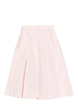 Prada Silk A-line Skirt - Pink