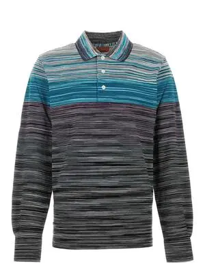 Missoni Embroidered Piquet Polo Shirt - Multicolor