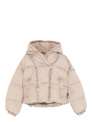 DIESEL® Padded Hooded Jacket - Cream