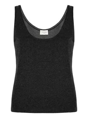 Saint Laurent Sleeveless Knit Top - Multicolor
