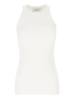SPORTMAX SPORTMAX Ribbed Tank Top With Pocket Detail