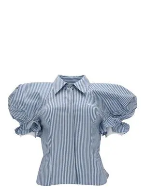 VIVIENNE WESTWOOD Gexy Striped Shirt With Puffed Sleeves - Multicolor
