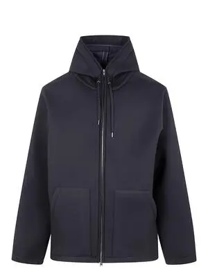 Herno Zip Up Hooded Jacket - Black