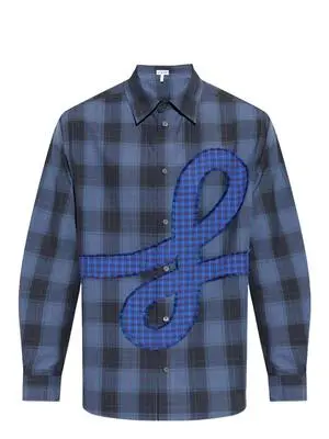 Loewe Loewe Men Checked Cotton Shirt Multicolor