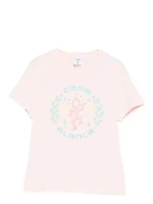 Casablanca Cotton T-shirt With Graphic Print - Multicolor