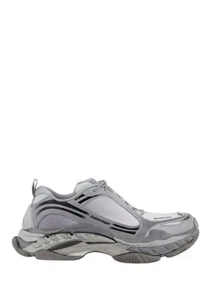 Balenciaga Triple S Gradient Mesh And Nylon Insert Sneakers With Distressed Effect - Multicolor