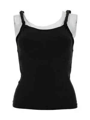 DIESEL® Twisted Strap Tank Top - Black