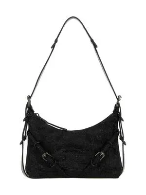 Givenchy GIVENCHY Fabric Mini Voyou Shoulder Bag Black