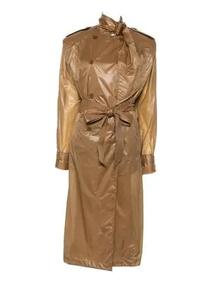Saint Laurent Nylon Trench Coat - Multicolor