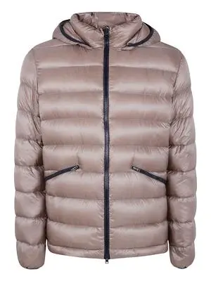 Herno Quilted Hooded Jacket - Gray