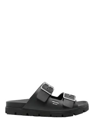Prada PRADA Flat Sandals With Buckle Fastening Multicolor