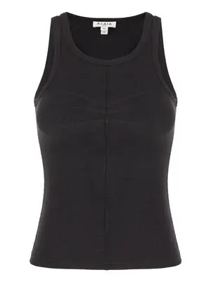 Alaïa Ribbed Knit Tank Top - Multicolor