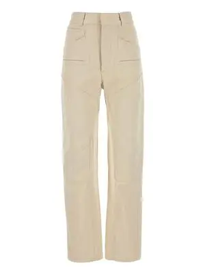 Isabel Marant Étoile Cotton Twill Trousers - Multicolor