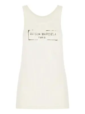 MAISON MARGIELA Sleeveless Graphic Print Tank - Multicolor