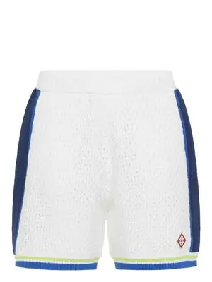Casablanca CASABLANCA Striped Trim Knitted Shorts Multicolor