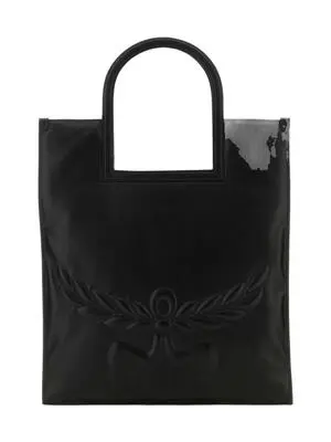 Mcm Nappa Leather Aren Shopping Bag - Black