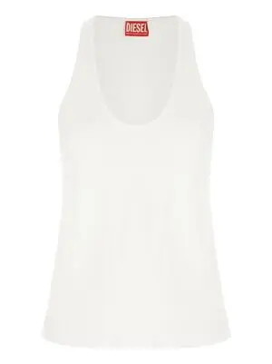 DIESEL® DIESEL Ribbed Tank Top With Logo