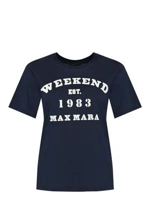 Max Mara Weekend Max Mara "Est. 1983" T-Shirt Blue