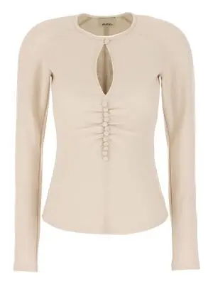 Isabel Marant Étoile Long Sleeve Button Up Top - Multicolor