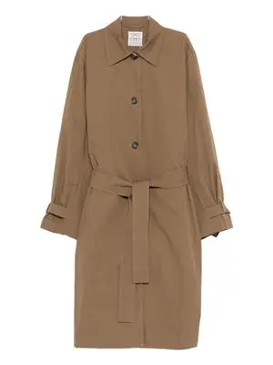 TOTEME Belted Cotton Trench Coat - Multicolor