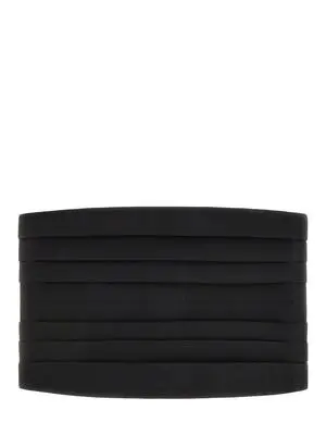 Dolce & Gabbana Black Pleated Belt - Multicolor