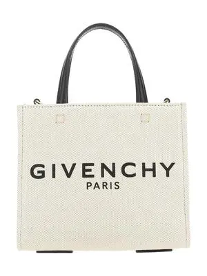 Givenchy Canvas Mini G-tote Handbag - White
