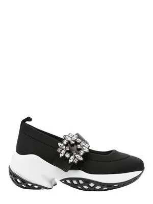 ROGER VIVIER Embellished Round Toe Sneakers - Multicolor