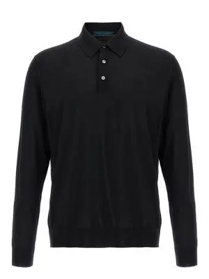 Kiton Kiton Men 'Ciro' Polo Shirt Black