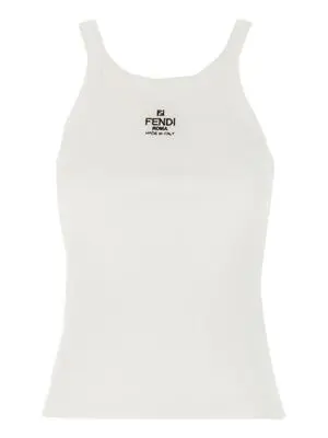 Fendi Ribbed Tank Top - Multicolor